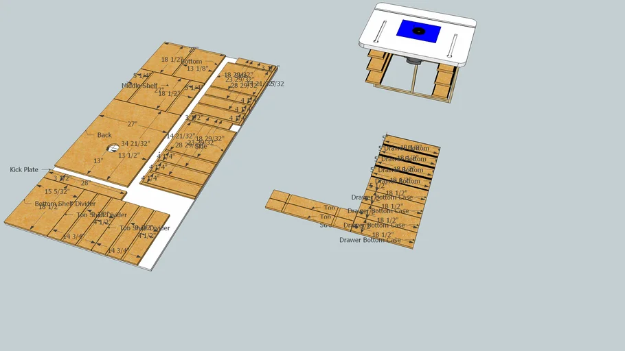 Router Table | 3D Warehouse