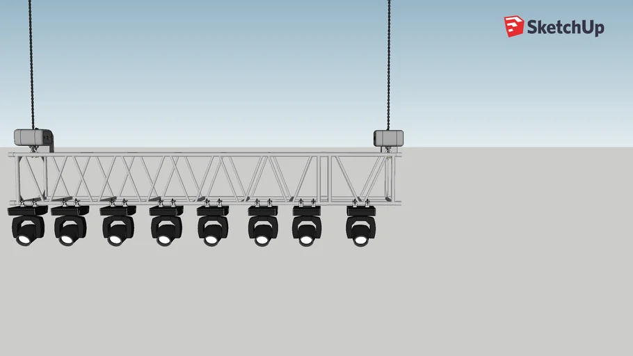 rigging light under led screen | 3D Warehouse