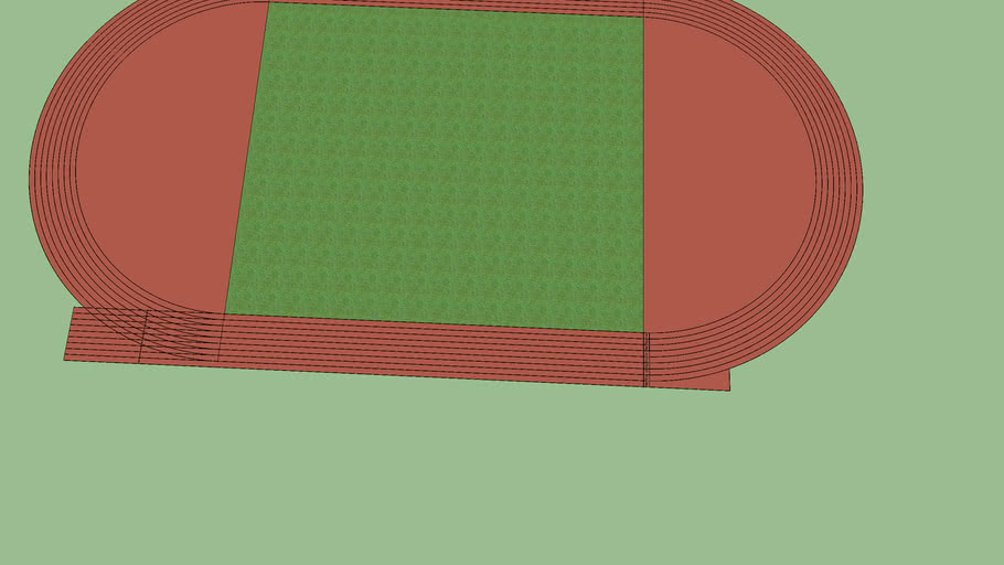 Athletics Track And Field (IAAF STANDARD) | 3D Warehouse