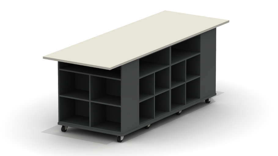 Bahn Work Island 04 | 3D Warehouse