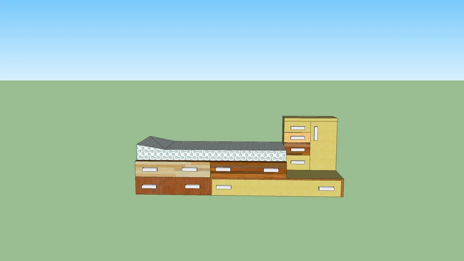 single bed unit | 3D Warehouse