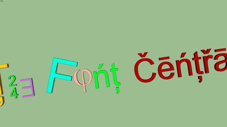 The Font Central: List of Fonts | 3D Warehouse