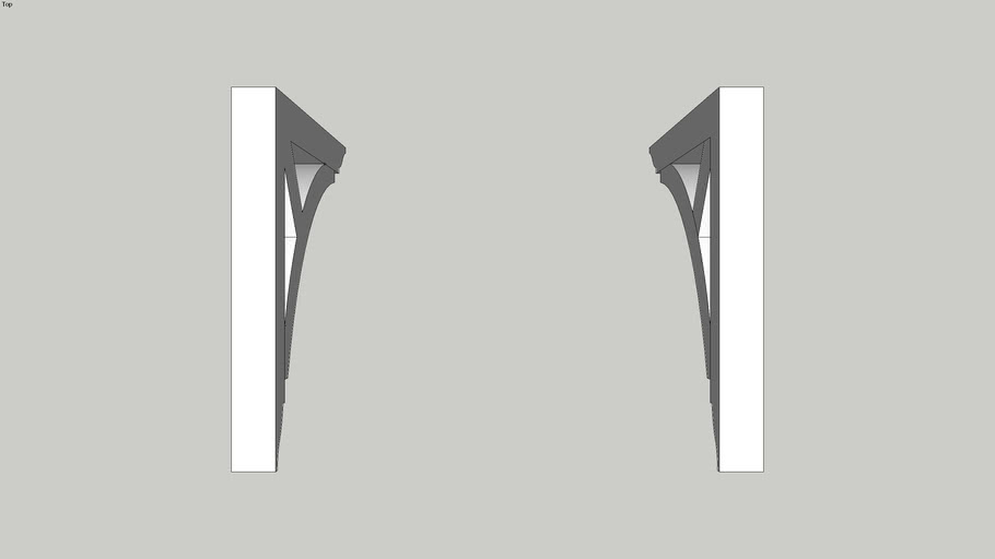 Large Wood Architectural Brackets | 3D Warehouse