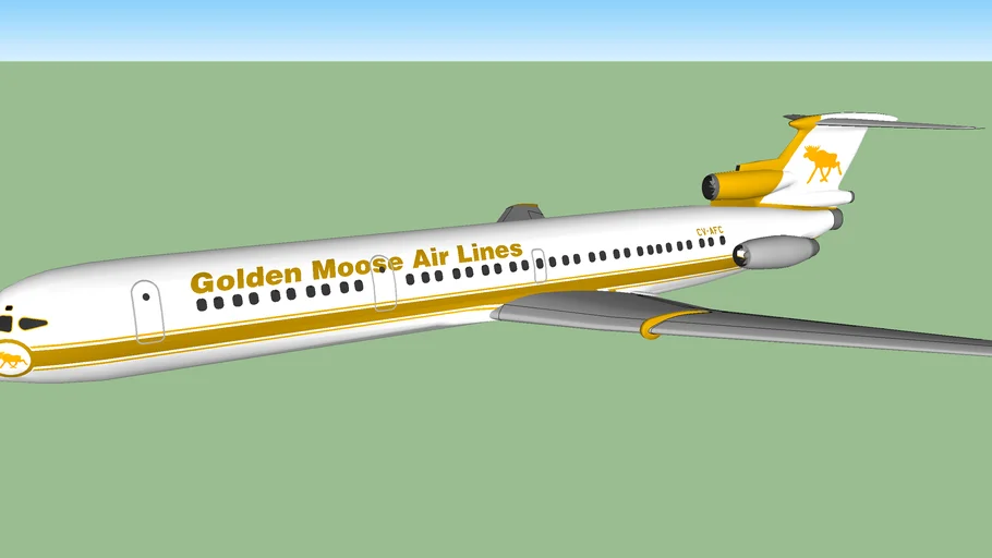 Golden Moose Air Lines (1968 F]) - Hawker Siddeley Trident 3E | 3D ...