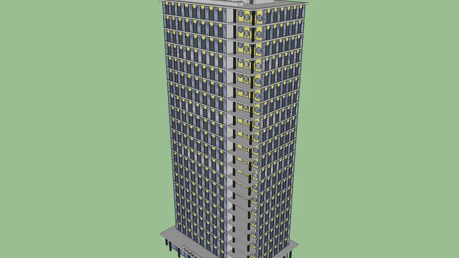 Tower office building | 3D Warehouse