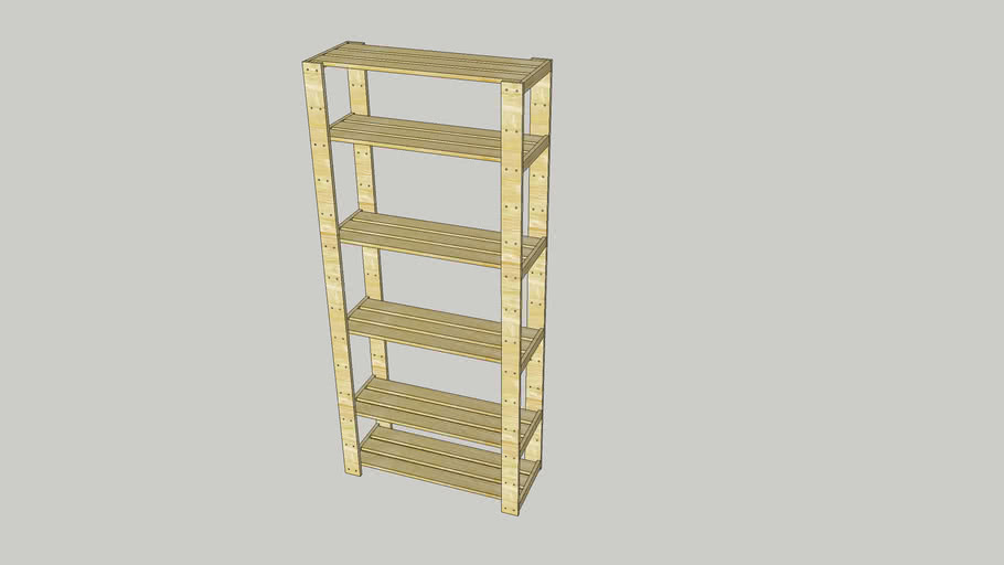 IKEA - HEJNE - 1 section,6 shelves | 3D Warehouse