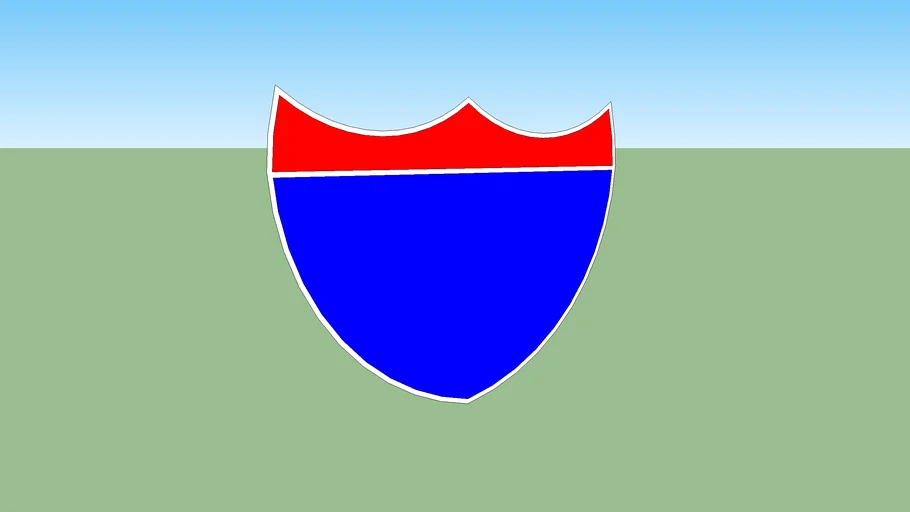 Interstate Highway Shield | 3D Warehouse