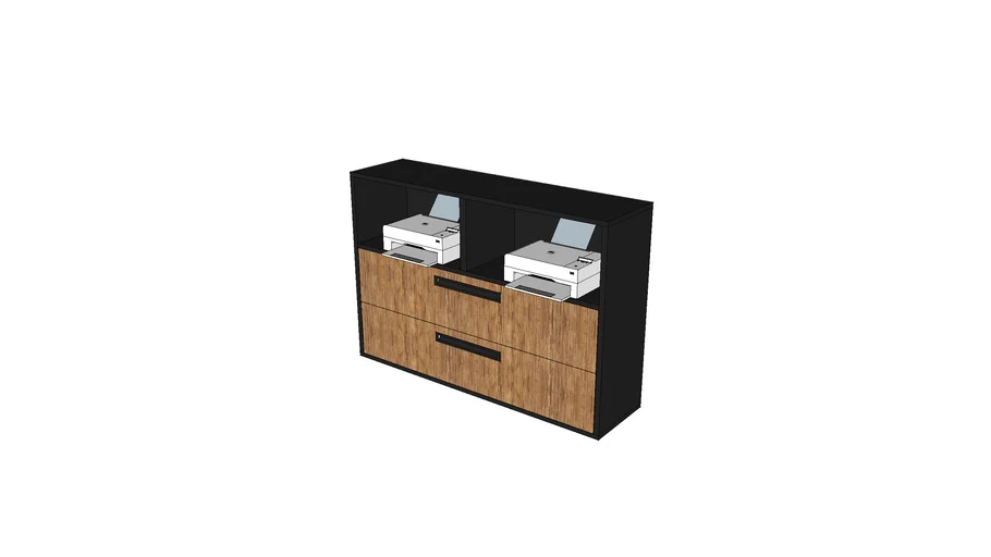 1150h storage unit+printer | 3D Warehouse