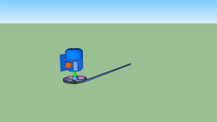 motor with gears | 3D Warehouse