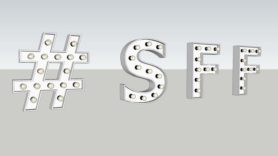 LETTERS WITH LIGHTS | 3D Warehouse