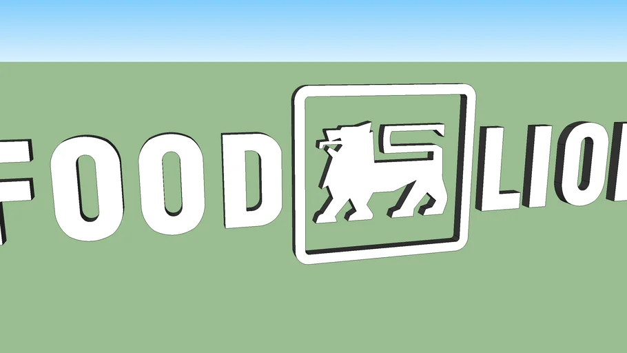Food Lion - Storefront Sign (Old) | 3D Warehouse