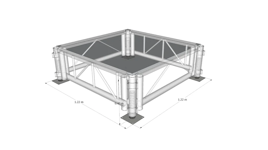 Module Stage 1,22x1,22x40cm | 3D Warehouse