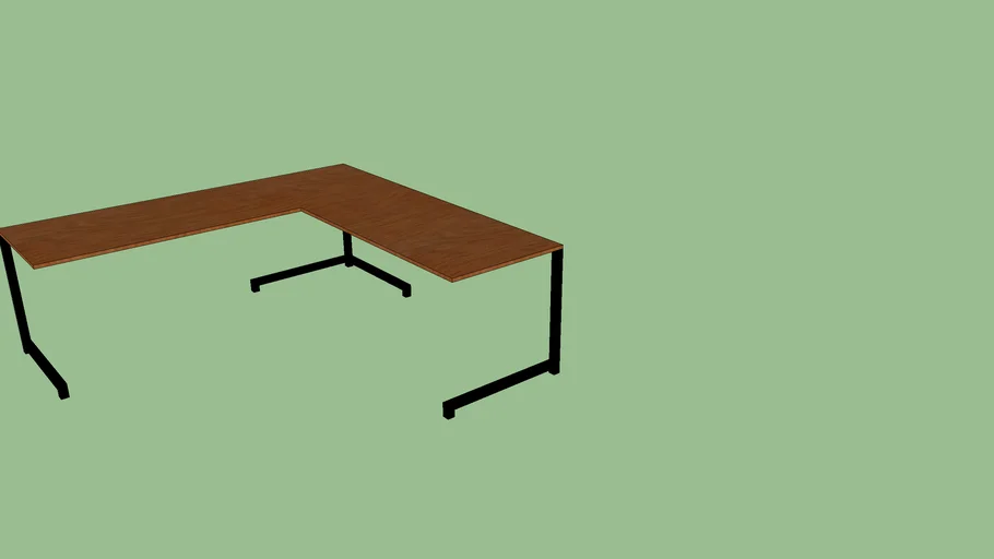Modern Right Angle Desk | 3D Warehouse