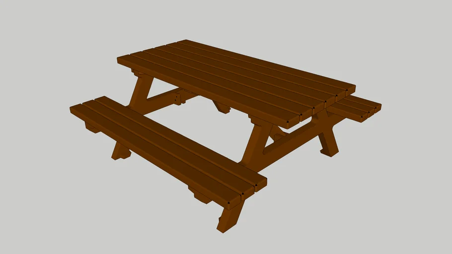 Picnic bench | 3D Warehouse