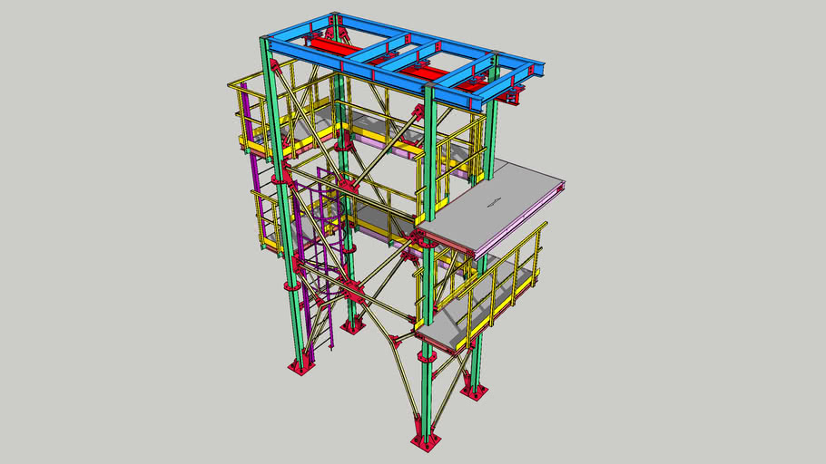 Steel Structure for Granulation mechanism | 3D Warehouse