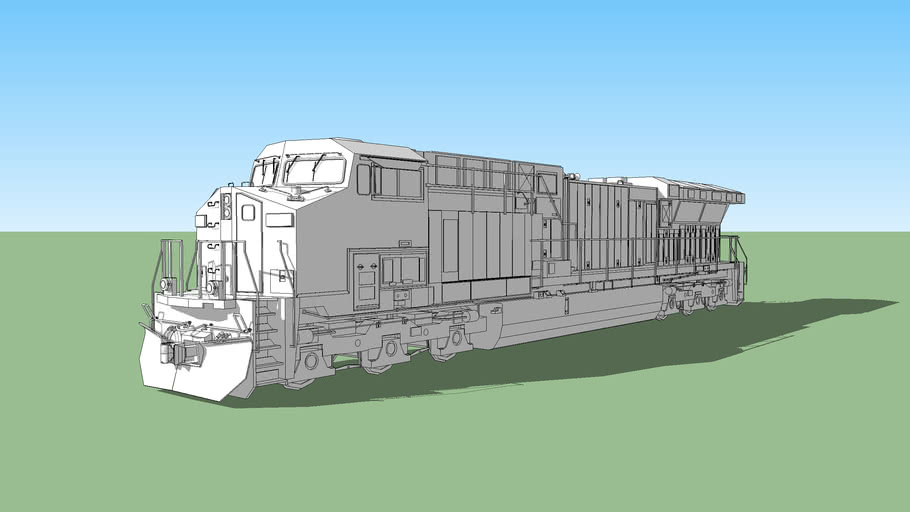 GE AC6000CW CSX #602 (Blank) | 3D Warehouse