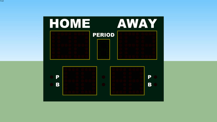 Old Basketball Scoreboard | 3D Warehouse