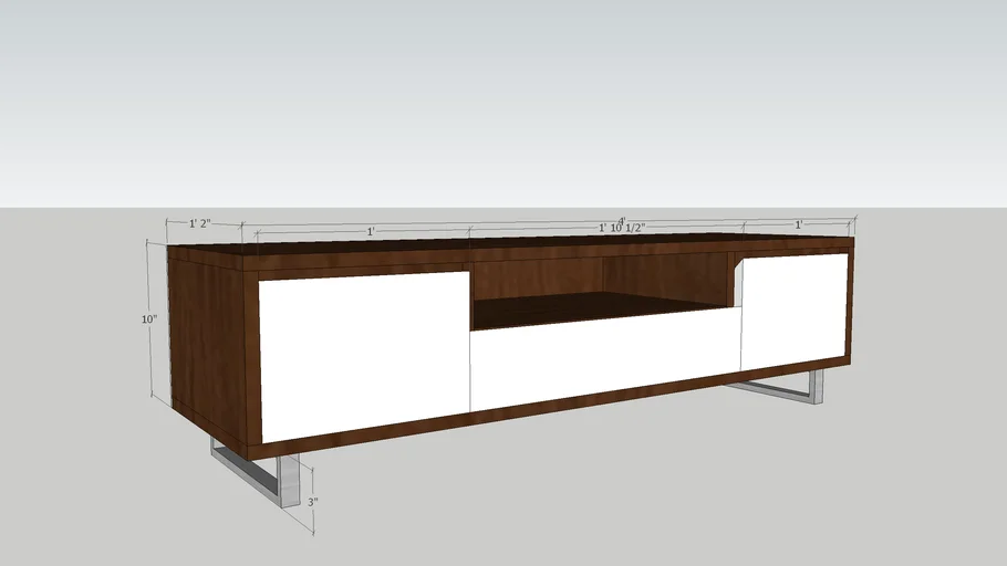 Modern Tv Stand | 3D Warehouse