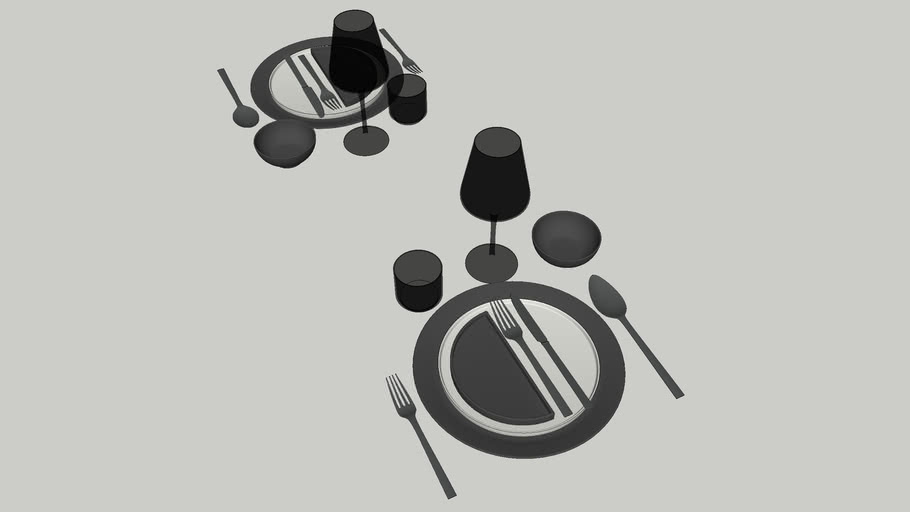 table setting | 3D Warehouse