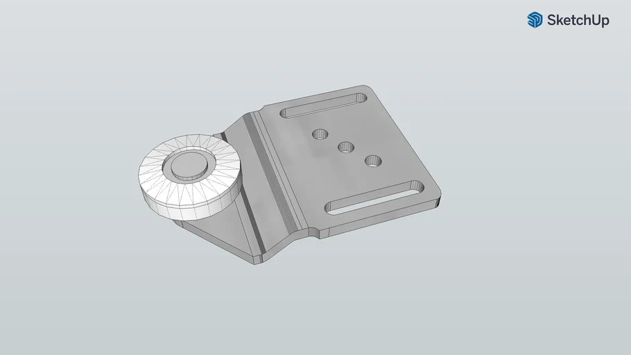 WARDROBE Sliding door bracket top hung | 3D Warehouse