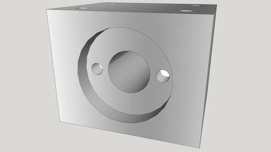 T8 trapezoidal screw nut housing | 3D Warehouse