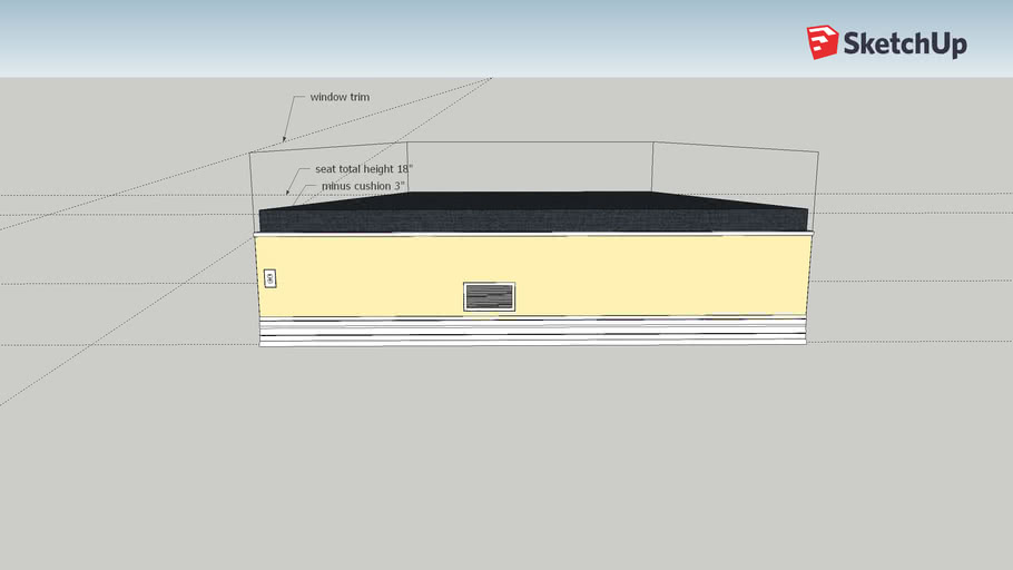 bay window seating | 3D Warehouse