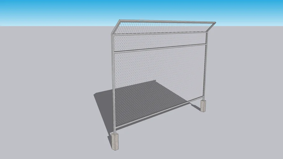 mesh fence | 3D Warehouse