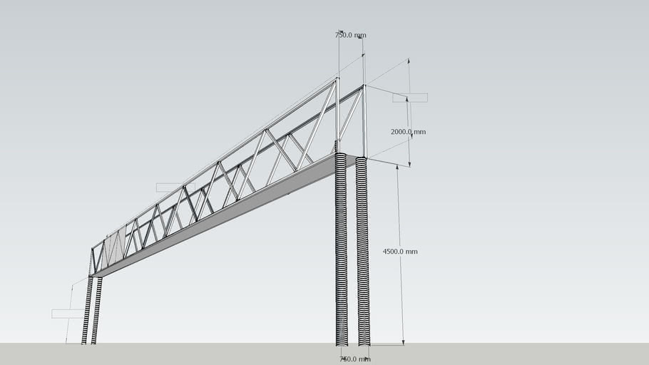 road signage trusses | 3D Warehouse