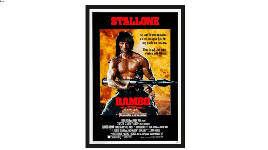 Rambo: First Blood Part 2 Poster | 3D Warehouse