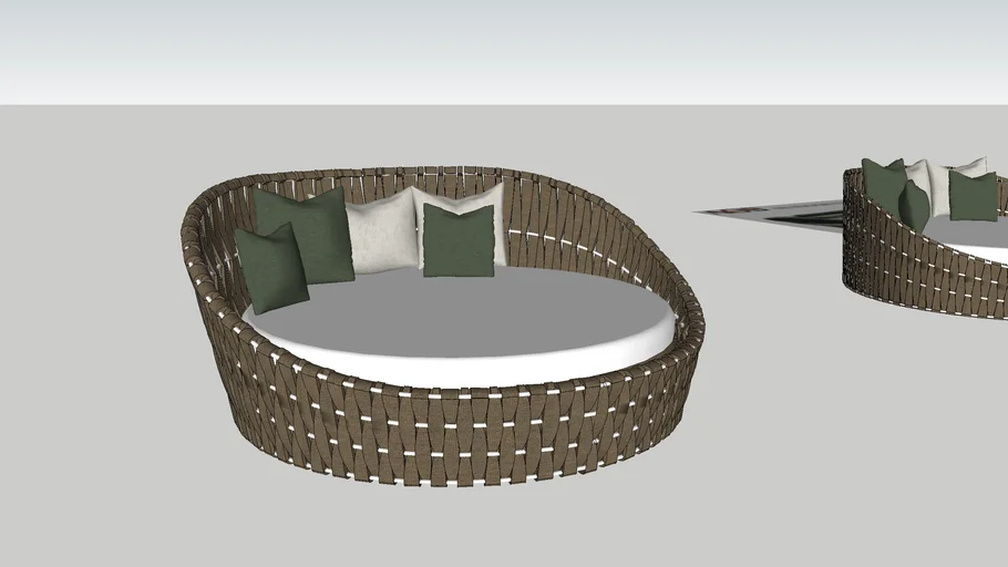 round couch 01 | 3D Warehouse
