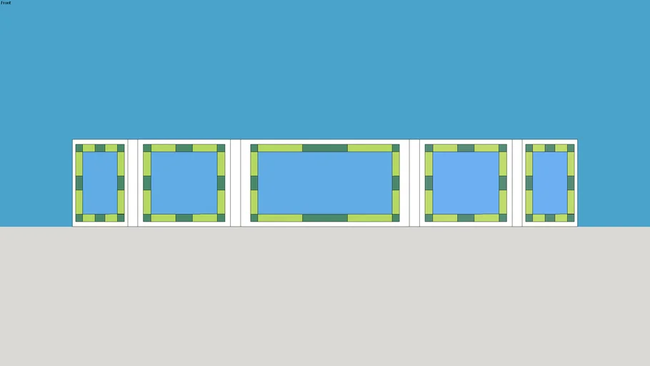 Window With Color glass | 3D Warehouse
