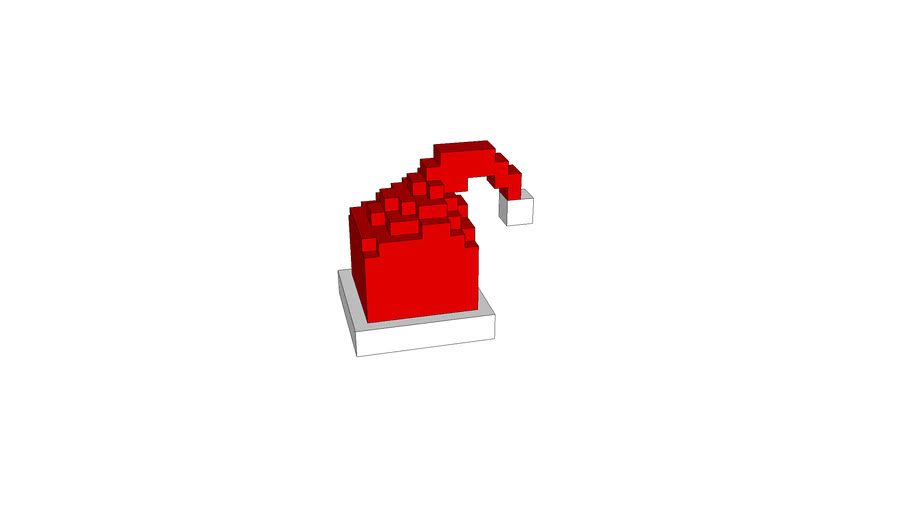 Minecraft Santa Hat | 3D Warehouse