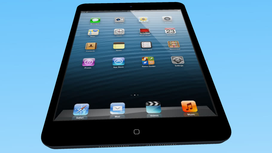 Apple iPad Mini in Black | 3D Warehouse