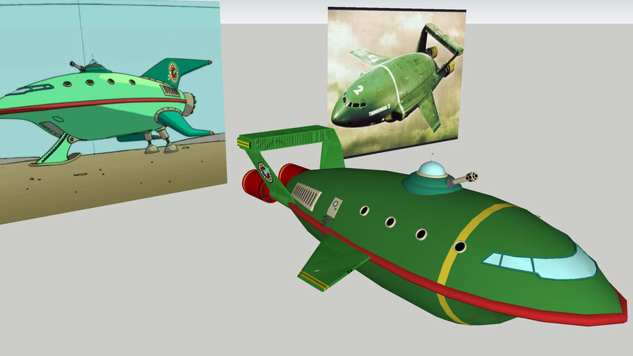 Thunderbird 2 / Planet Express ship HYBRID | 3D Warehouse