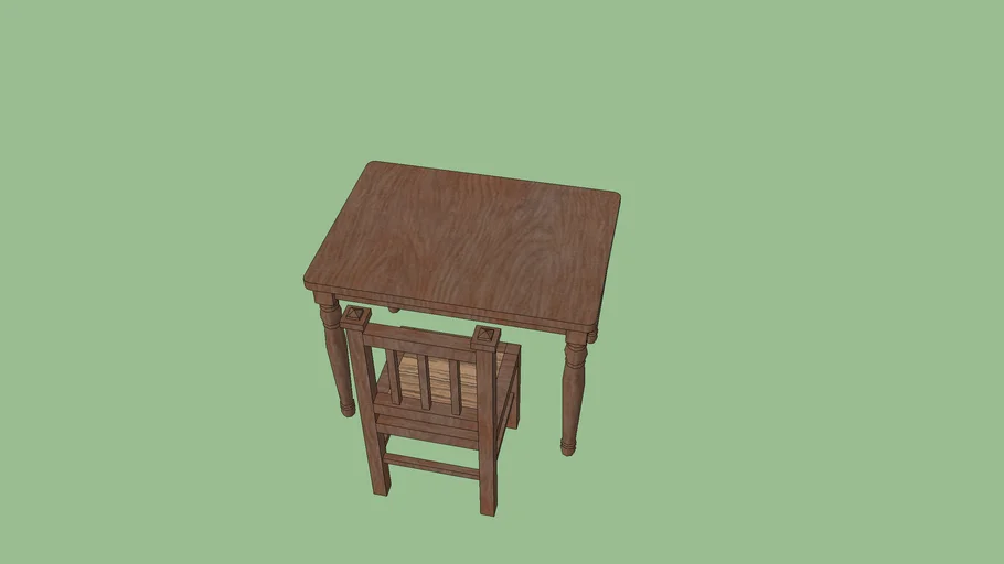 Table_Desk_Empty | 3D Warehouse