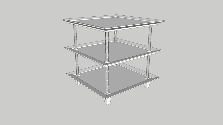 Three Tiered Table | 3D Warehouse