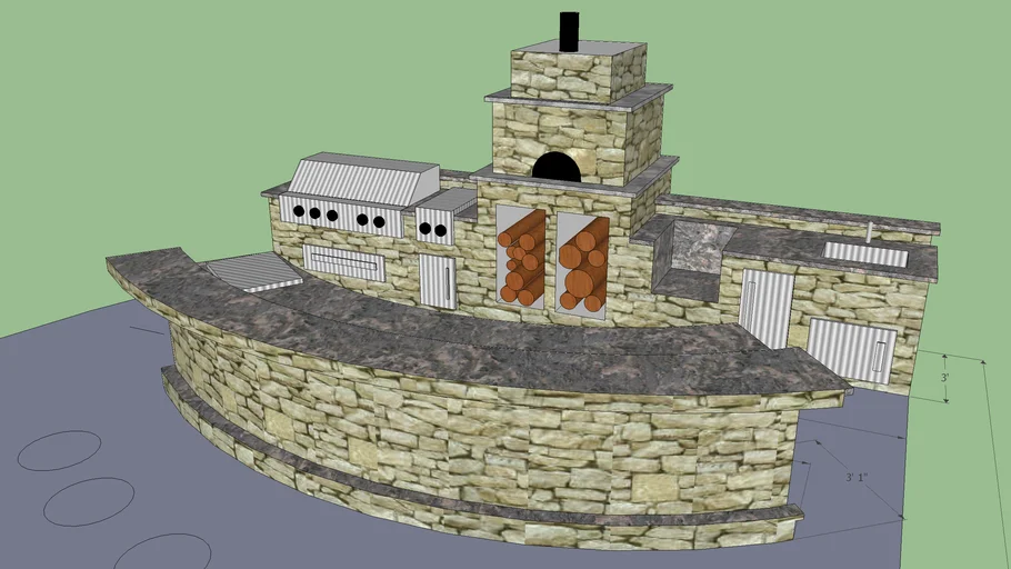 Summerset Outdoor Kitchen | 3D Warehouse