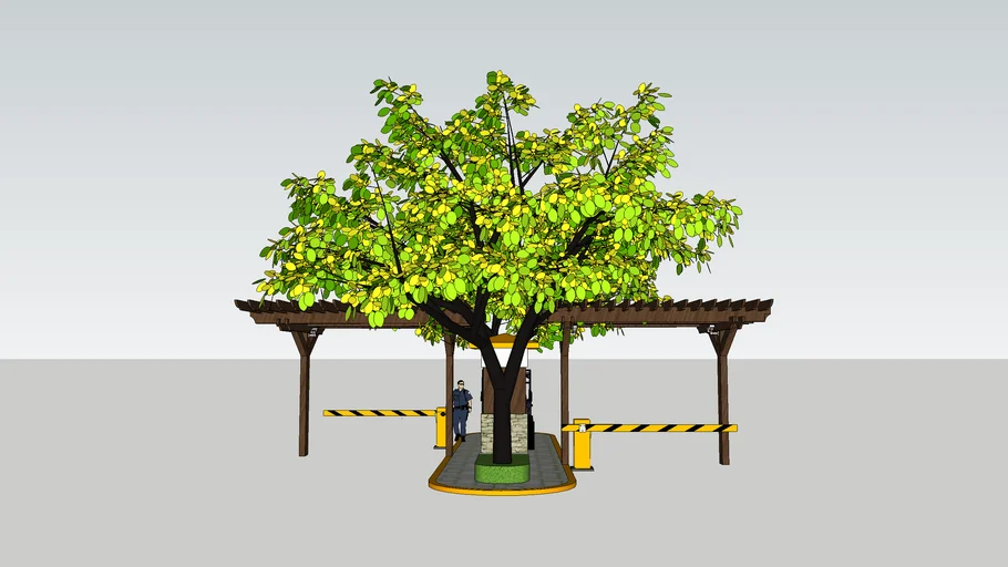 resort security gate | 3D Warehouse