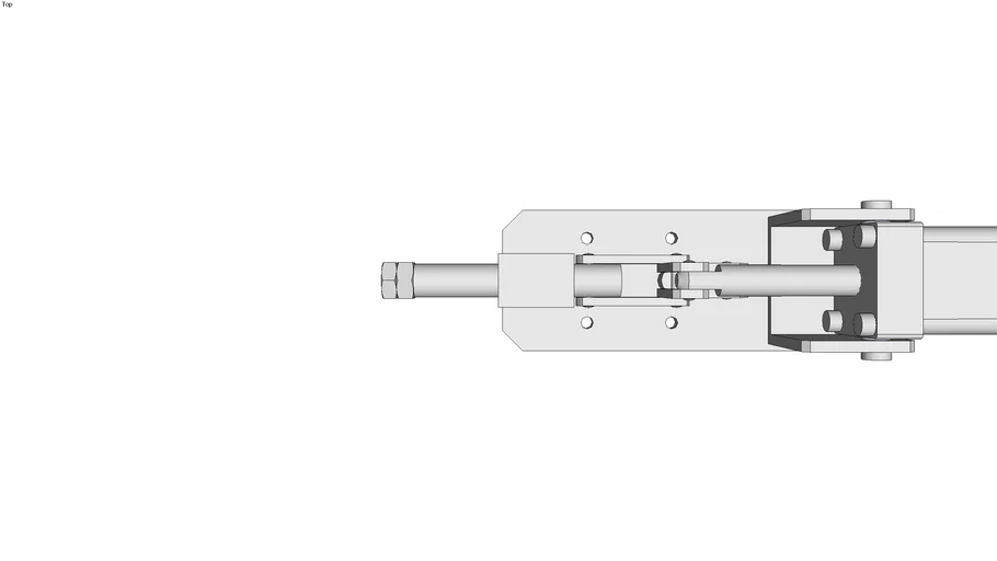 Air powered toggle clamp, horizontal clamping, 650 daN | 3D Warehouse
