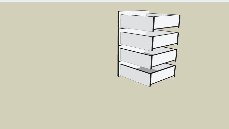 Drawer Unit | 3D Warehouse