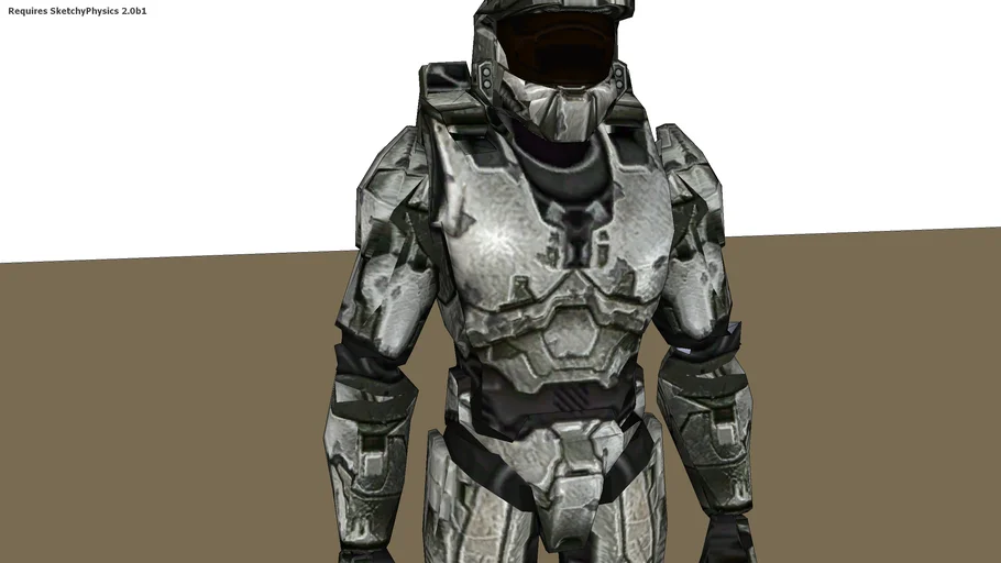 Master Chief Ragdoll (Sketchyphysics) | 3D Warehouse