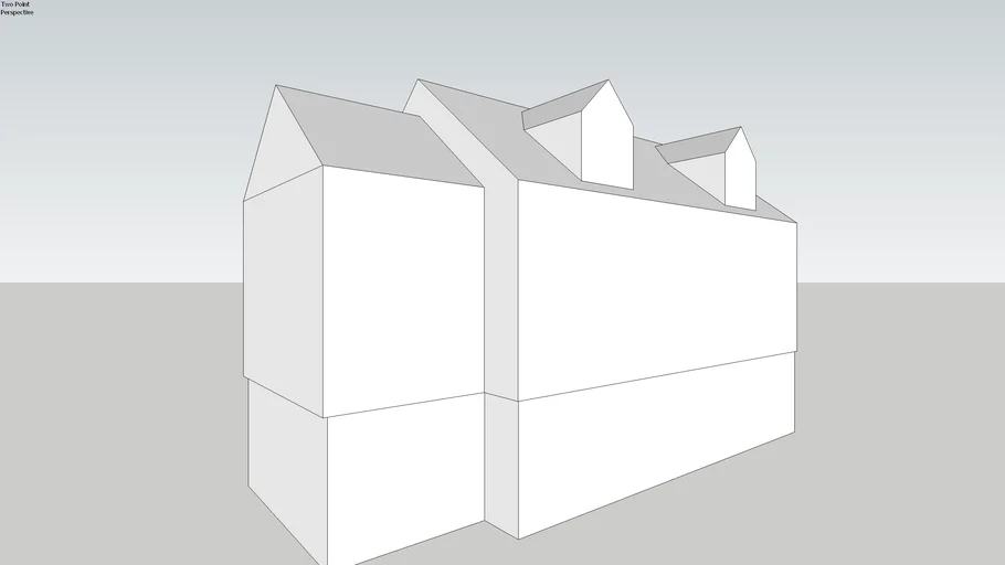 Simple Cape Cod style house massing model | 3D Warehouse