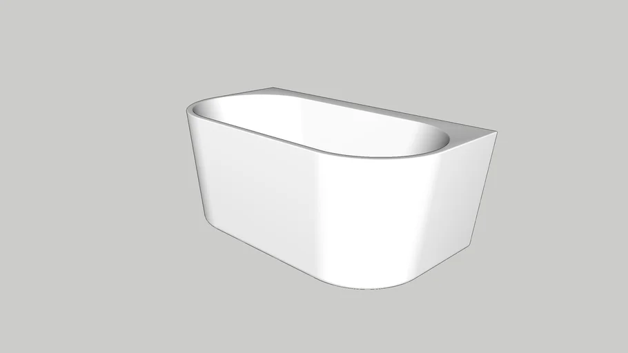 CAROMA AURA 1400 BACK TO WALL BATH | 3D Warehouse