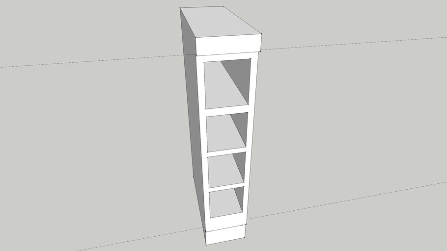 WIDE FRAME OAK KITCHEN RANGE - WINE RACK | 3D Warehouse