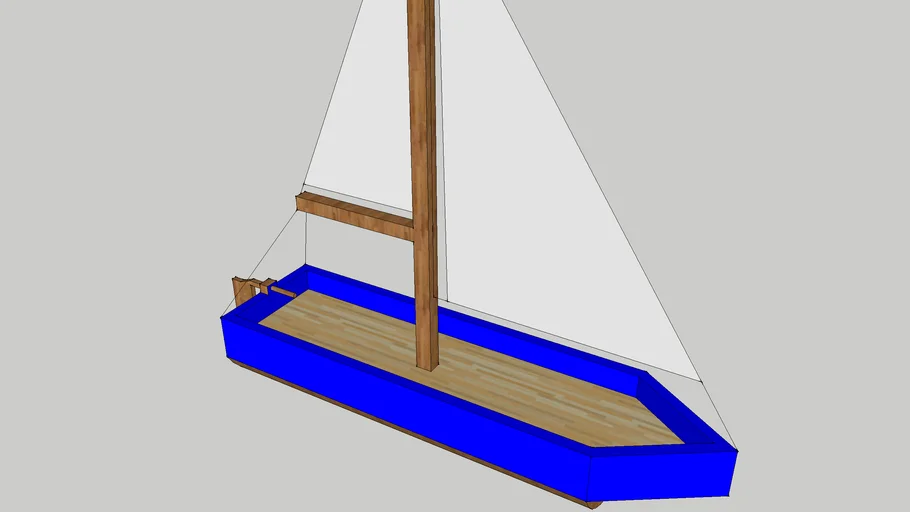 Carribean Blue Sail Boat | 3D Warehouse