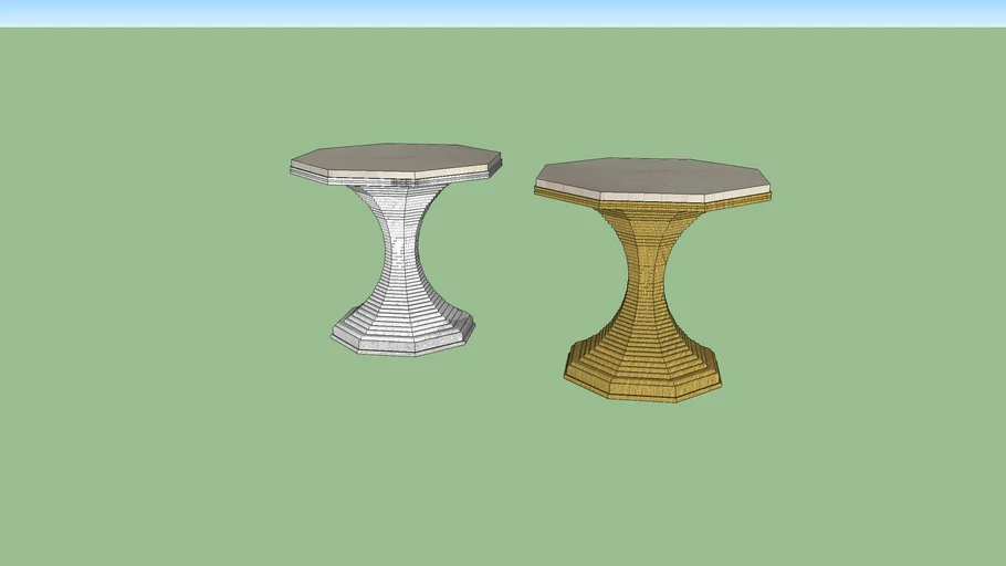 Hourglass Table by Bunny Williams | 3D Warehouse