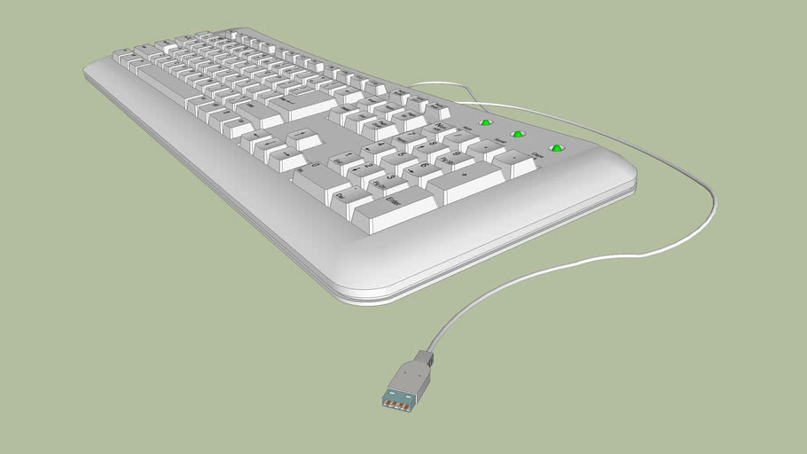 Full 3D PC Keyboard | 3D Warehouse