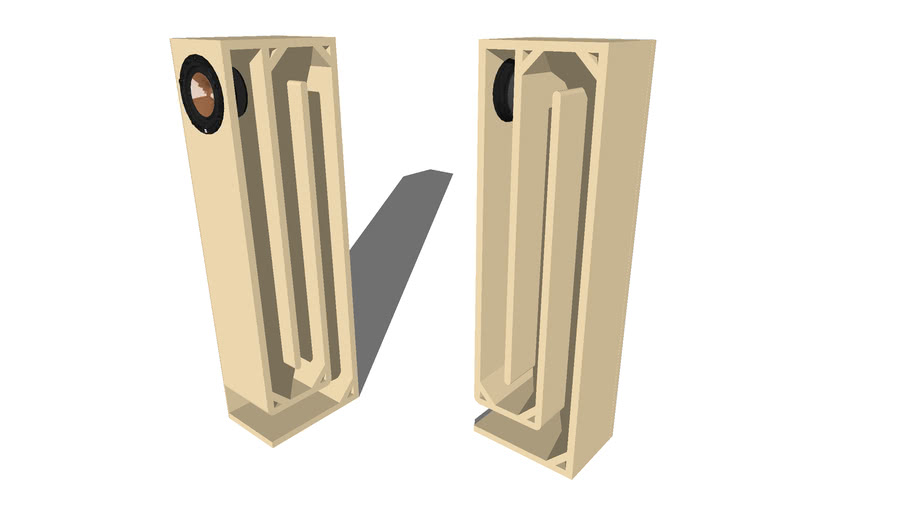 Mark Audio Pluvia 11 Linear Transmission line | 3D Warehouse