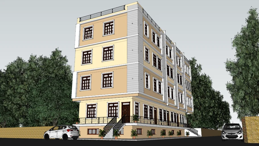 4 Story Building | 3D Warehouse