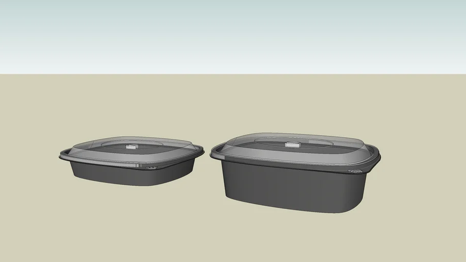 Disposable Food Container | 3D Warehouse